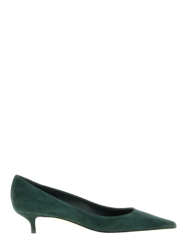 JIMMY CHOO Amelia Suede Pointed Toe Pumps - Green