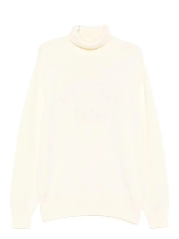 Givenchy Paris Turtleneck Sweater - White