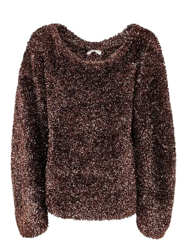 Dries Van Noten Long-sleeved Knitted Sweater - Brown