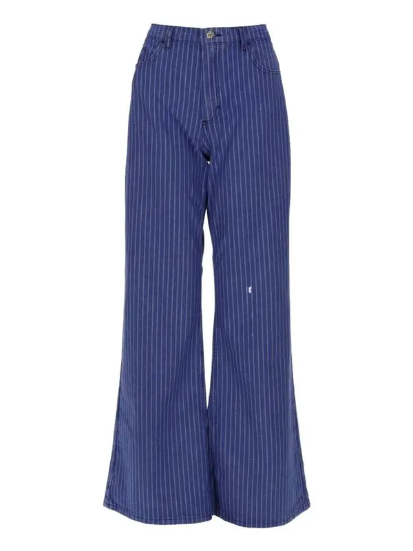 Baum Und Pferdgarten Belt Loop Striped Jeans - Blue
