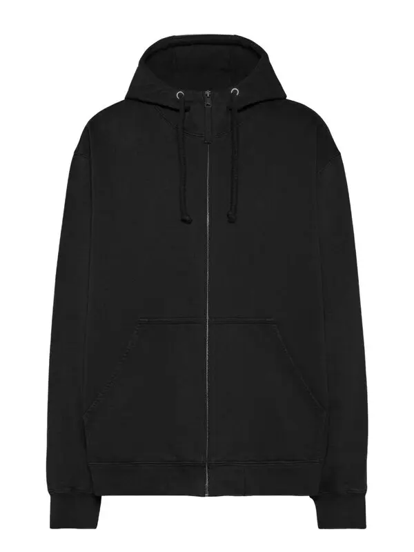 MAISON MARGIELA Embroidered Logo Hoodie - Black