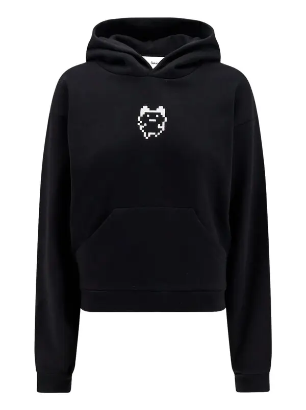 Coperni Hooded Sweatshirt With Embroidered Logo - Black
