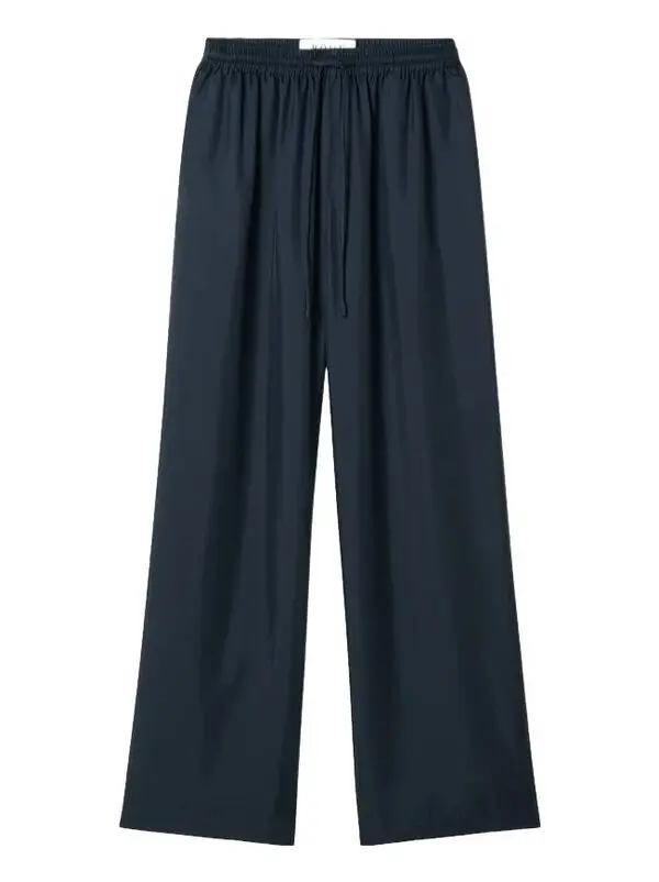 RÓHE Wide-leg Silk Trousers - Black