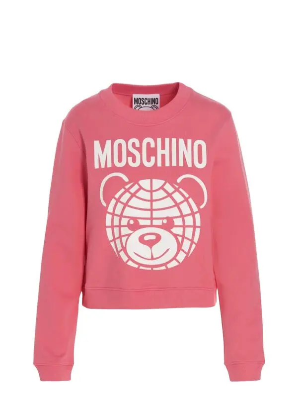 Moschino Print Sweatshirt - Red