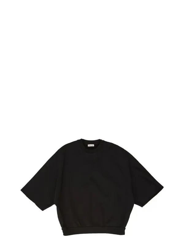 Fear Of God Logo Patch Crewneck Sweatshirt - Black
