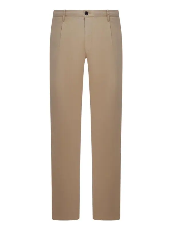 Incotex Cotton Tailored Trousers - Brown