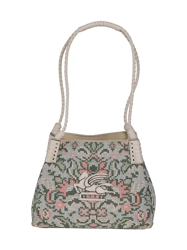 Etro Small Libra Tote Bag - Variante Multicolor Fondo Azzurro