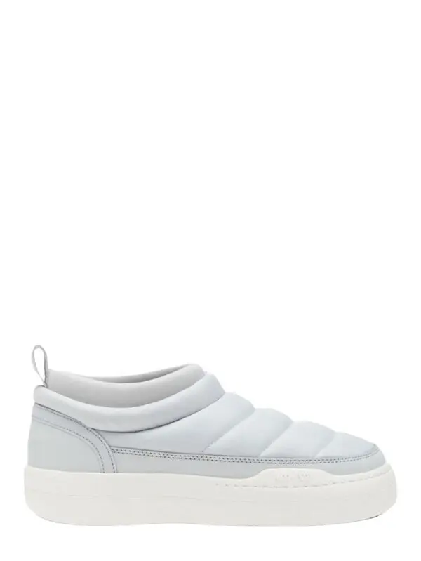 Moon Boot Quilted Logo Sneakers - Light Gray