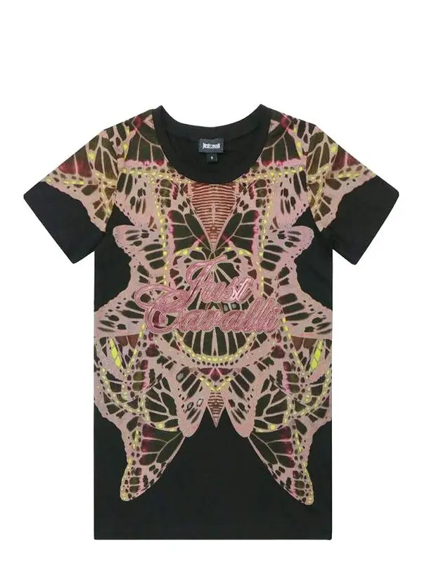 Just Cavalli Printed T-shirt - Black