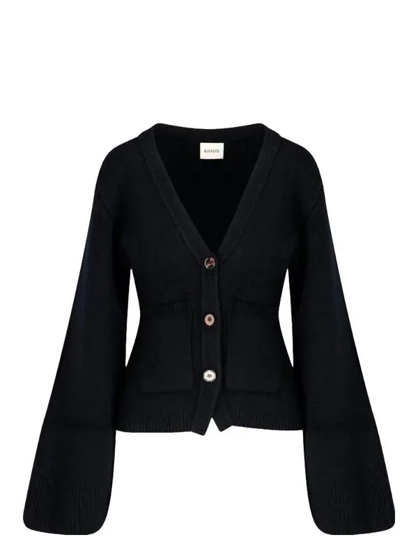 Khaite Scarlet V-neck Cardigan - Black