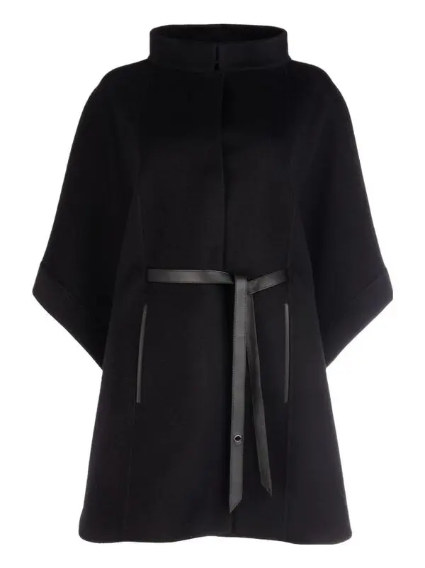 Loro Piana Salzburg Belted Cape - Black