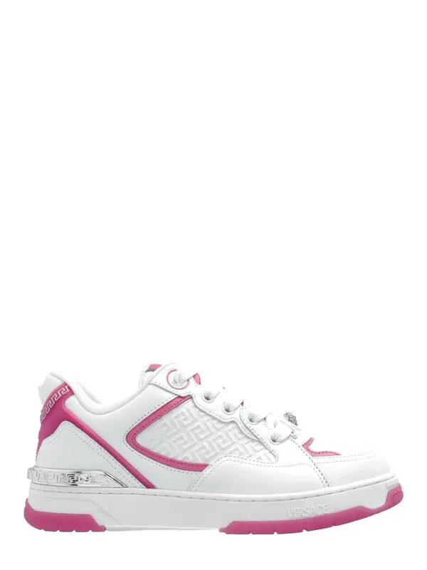 Versace Logo Detailed Lace-up Sneakers - White