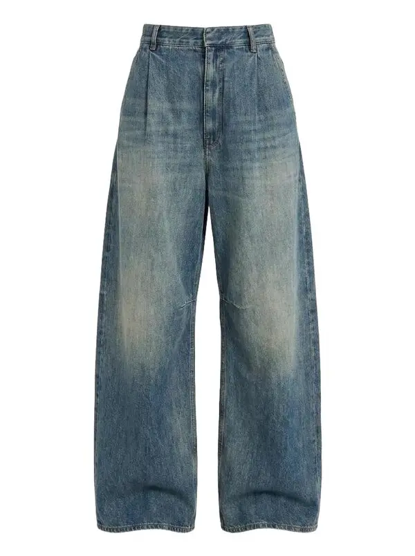 MAISON MARGIELA High Waist Wide Leg Jeans - Blue