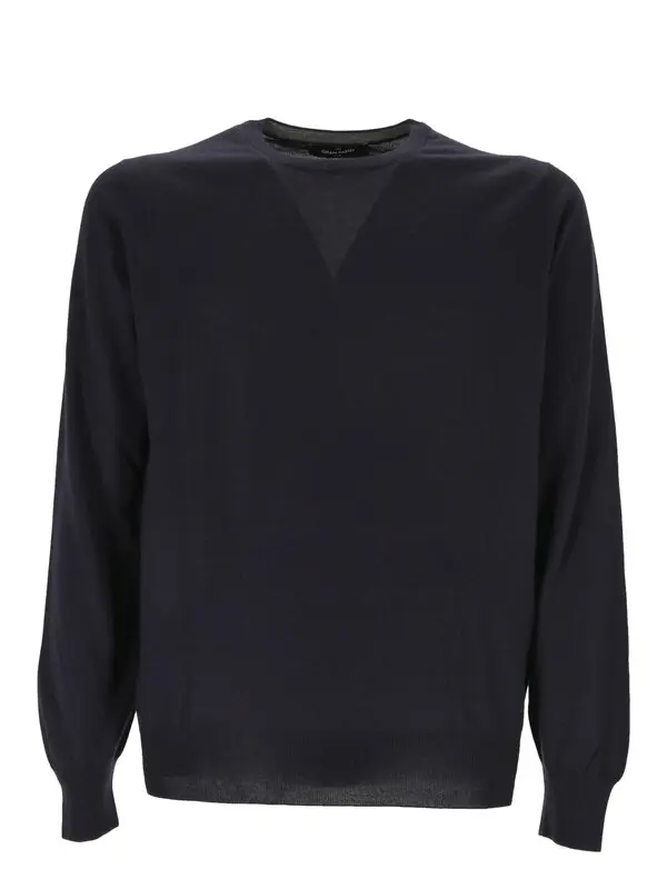 GRAN SASSO Crew Neck Sweater - Black