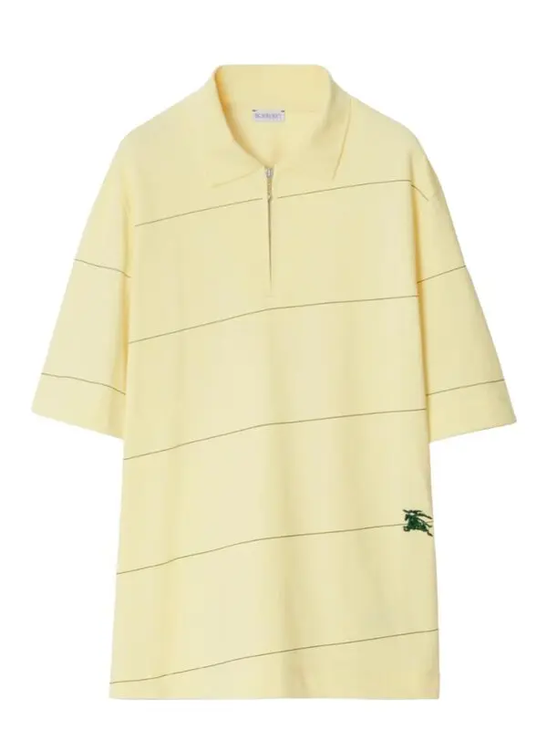 Burberry Ekd Embroidered Polo Shirt - Nude