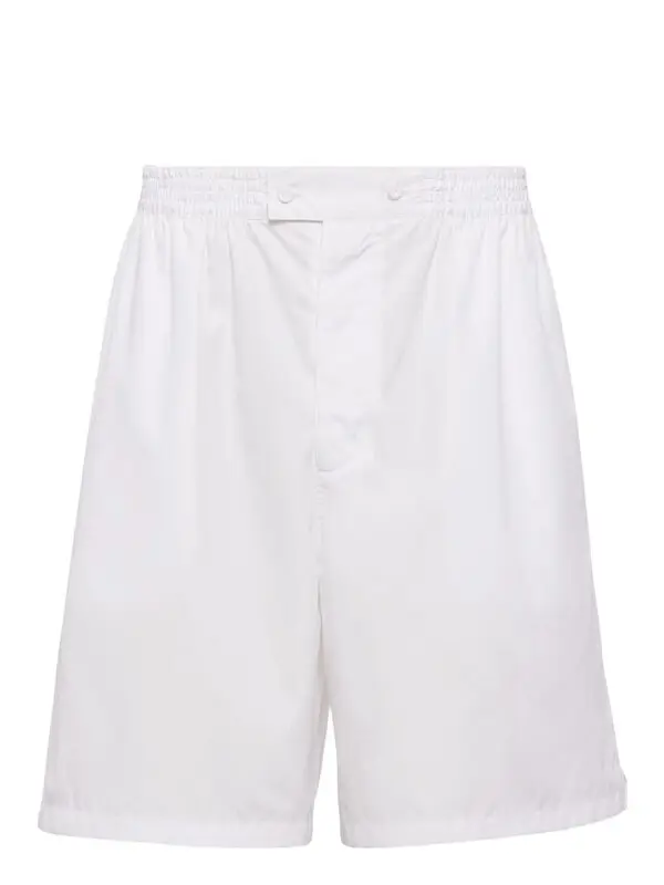 Prada Cotton Bermuda Shorts - White