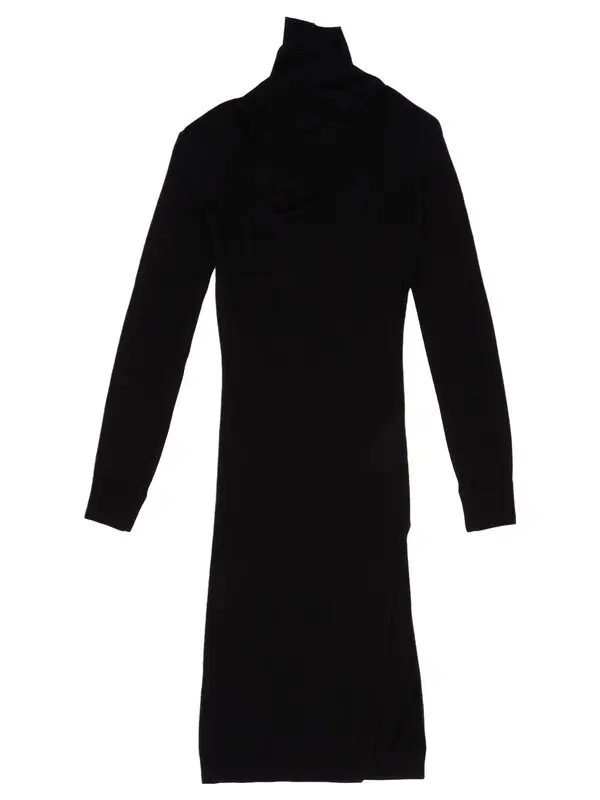 Attico Rollneck Dress - Black