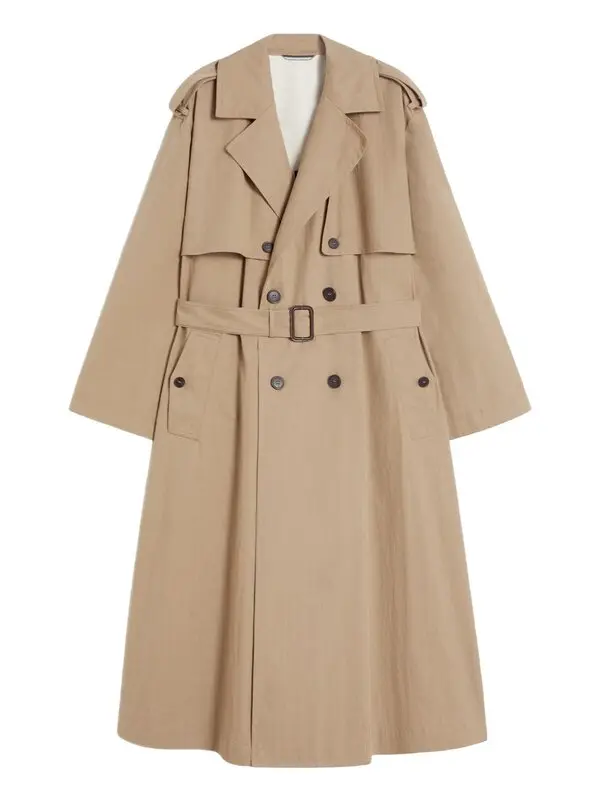 Max Mara Double-breasted Trench Coat - Hazelnut Brown