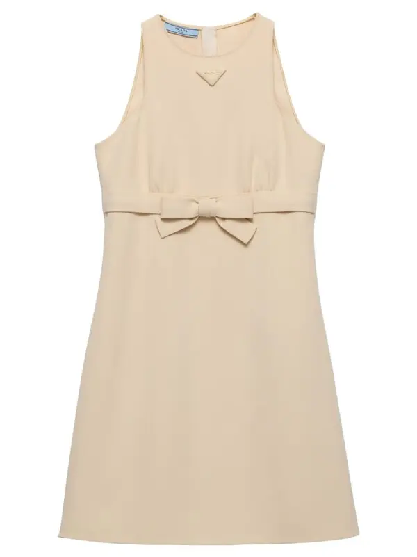 Prada Sablè Compact Mini-dress - Natural