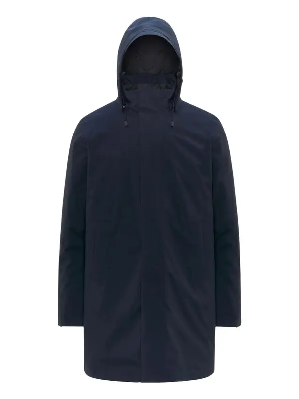 K-WAY Thomal Bonded Padded 3/4 Length Winter Jacket - Black