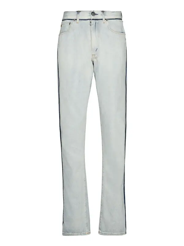 MAISON MARGIELA Light Wash Detailed Jeans - Blue