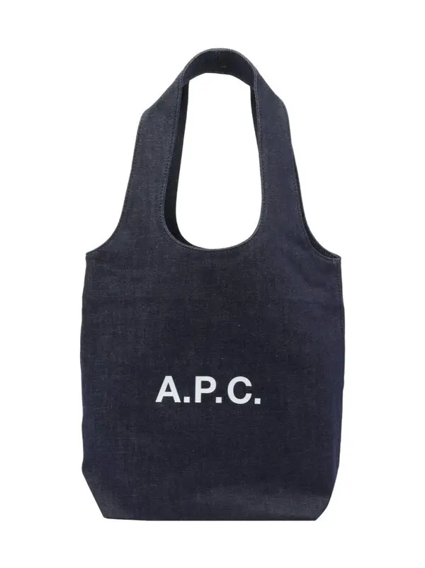 A.p.c. Ninon Small Logo Tote Bag - Black