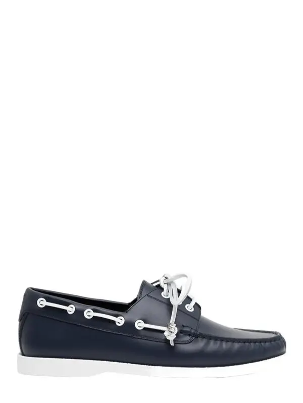 Celine Bateau In Calfskin Loafers - Black