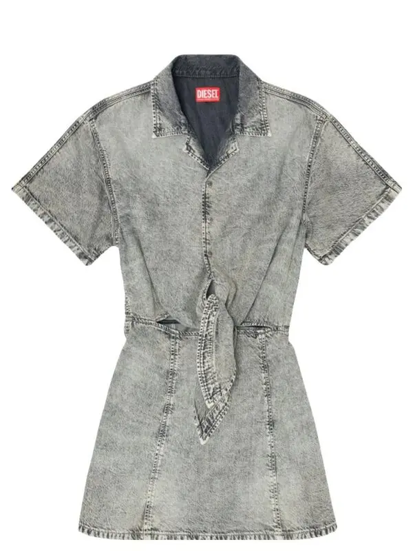 DIESEL® De-staly-s Denim Mini Dress - Grey