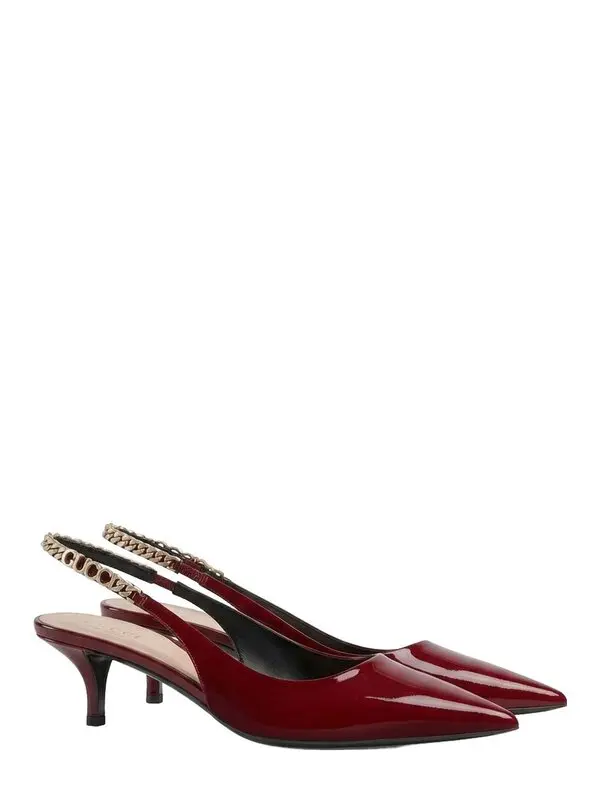 Gucci Signoria Slingback Pumps - Red