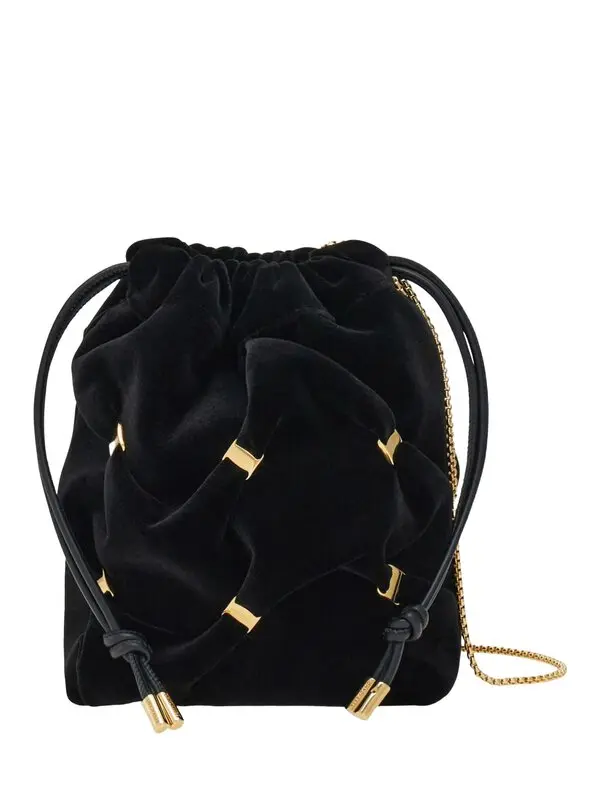 FERRAGAMO Mini Varini Buckle Bucket Bag - Black
