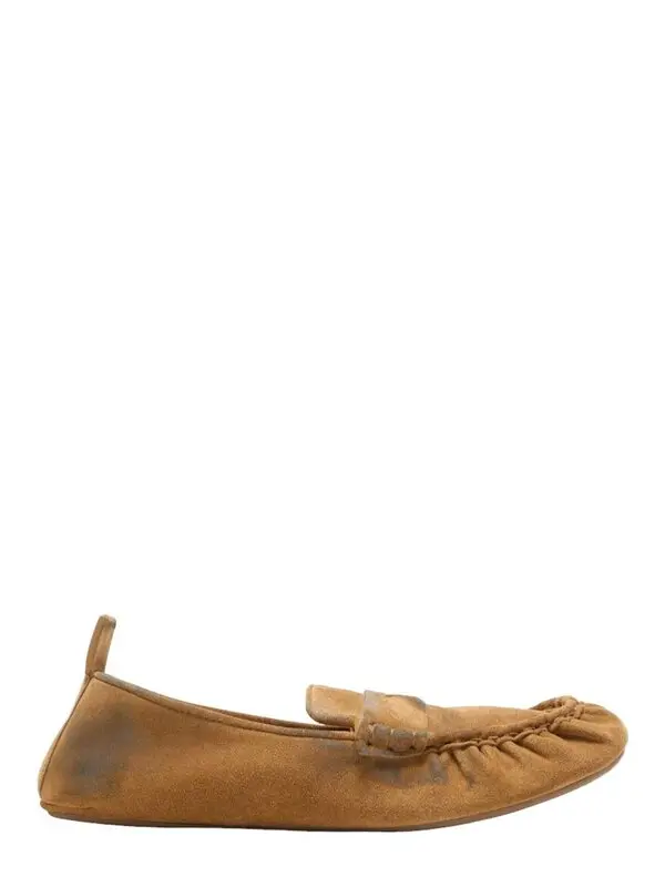 Acne Studios Contrast-panelled Loafers - Brown