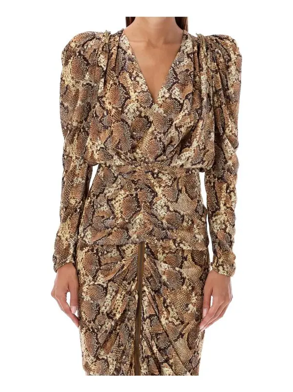 Isabel Marant Étoile Marlin Blouse V-neck, Long Sleeve - Sand