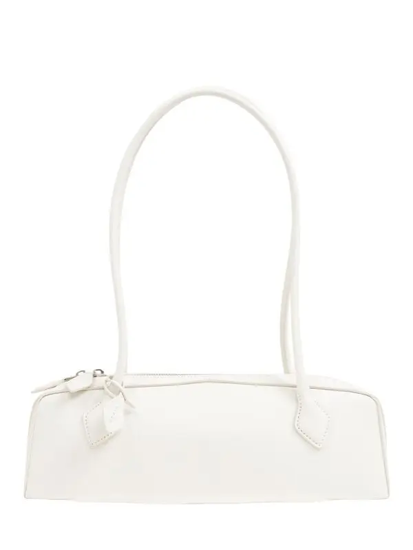 Alaïa Logo Shoulder Bag - Cream