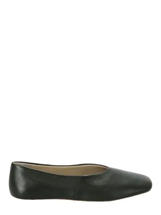 Max Mara Catullo Square Toe Slip-on Flats - Green