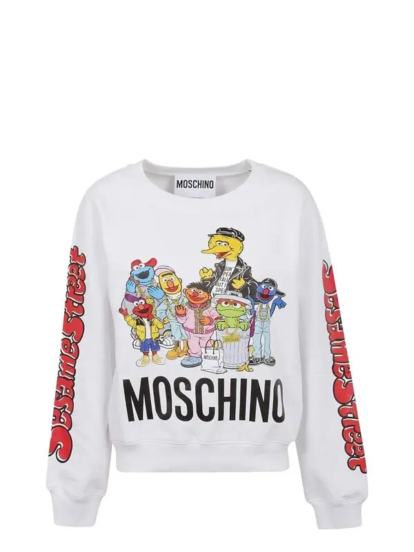 Moschino X Sesame Street Graphic Sweatshirt - White