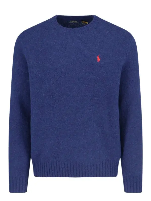 Polo Ralph Lauren Embroidered Crewneck Jumper - Brightnavy