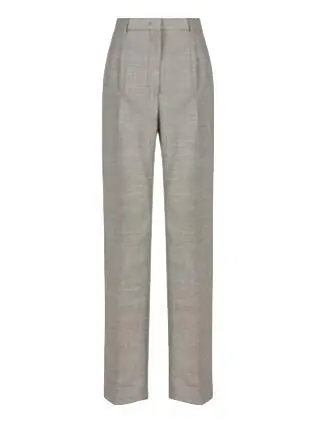 Prada Pleat-detailing Trousers - Slate Grey