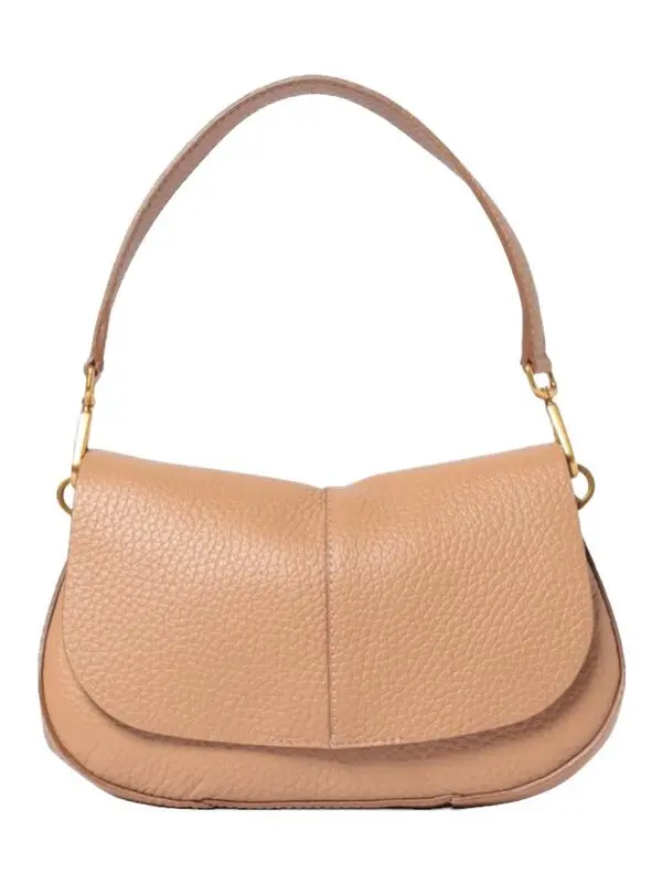 GIANNI CHIARINI Helena Flap Shoulder Bag - Nude