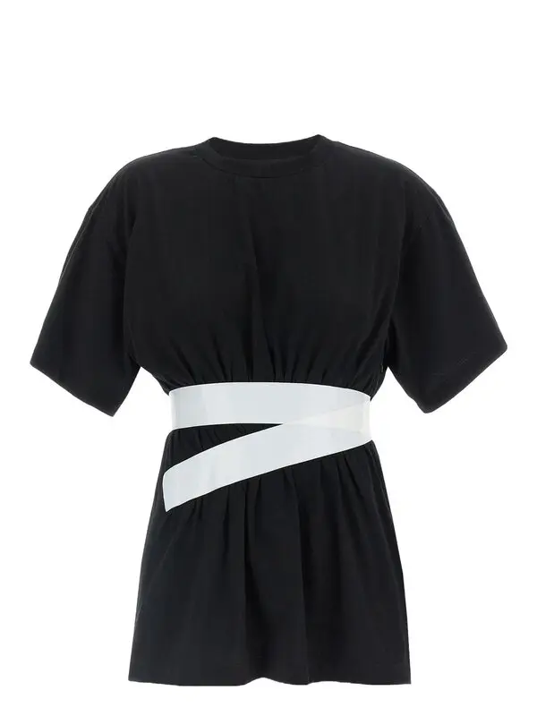 MAISON MARGIELA Taped Jersey T-shirt - Black