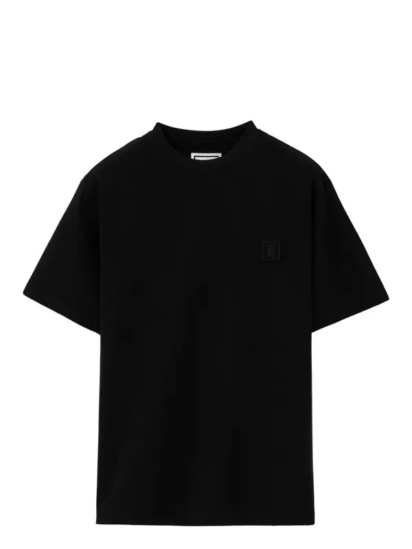 WOOYOUNGMI Short-sleeved T-shirt With Logo Pattern - Black