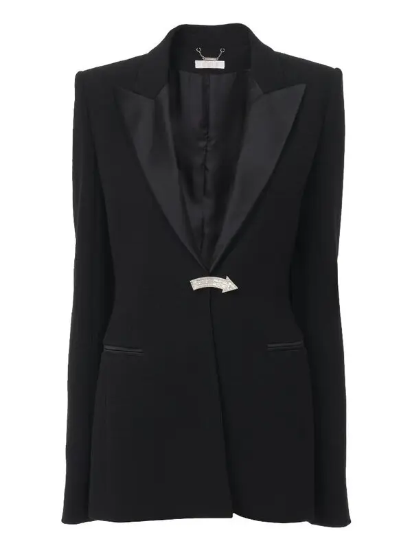 Chloé Embellished Tuxedo Blazer - Black
