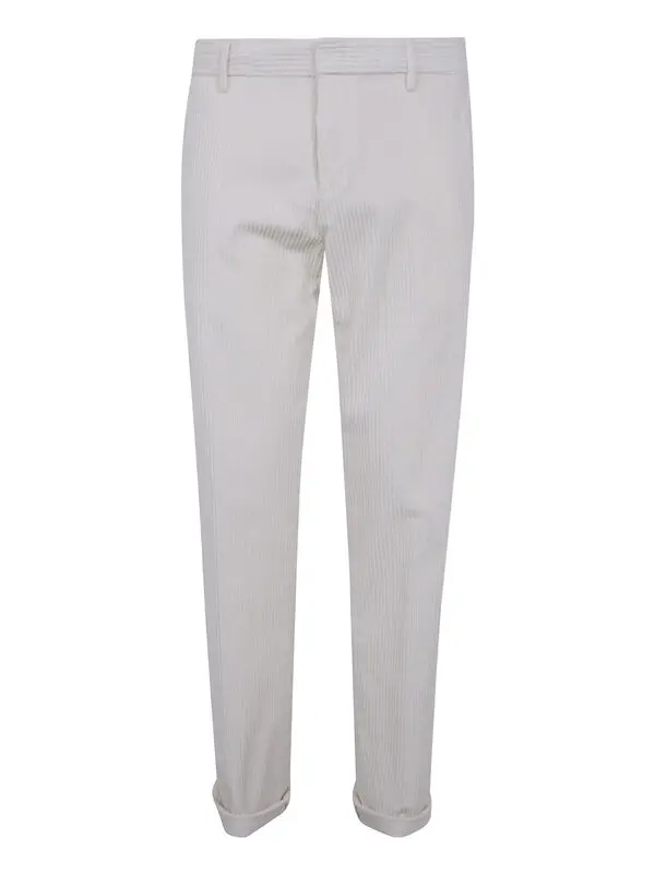 DONDUP Corduroy Straight Leg Trousers - Gray