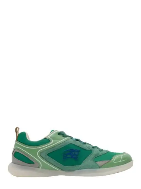 Burberry Logo Detail Sneakers - Cosmic Green