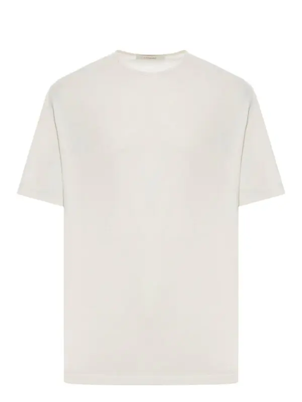 LEMAIRE Short Sleeved Crewneck T-shirt - Chalk