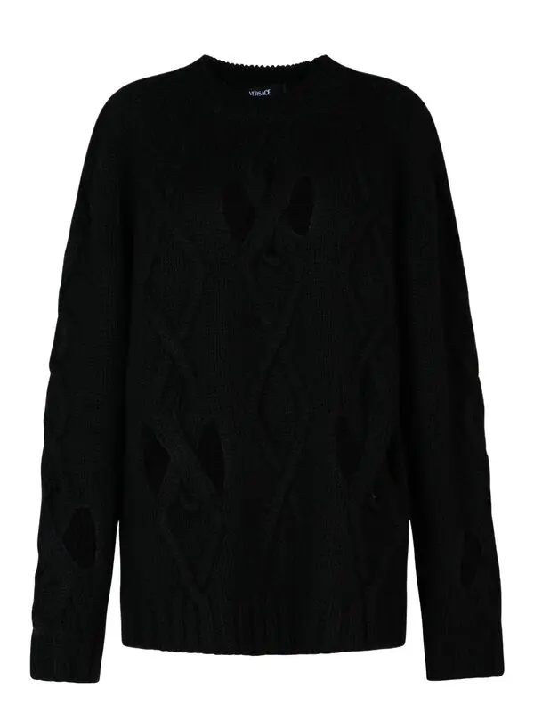 Versace Crewneck Jumper - Black