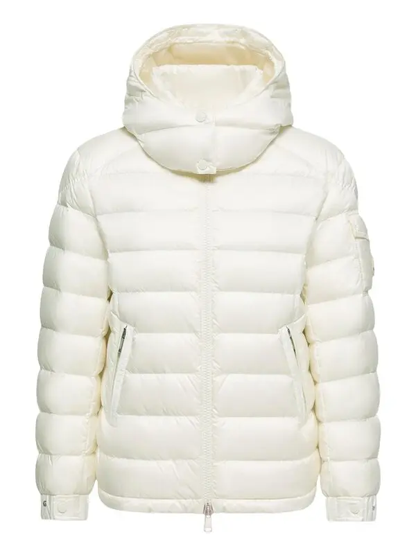 Moncler Dalles Short Padded Jacket With Hood - White