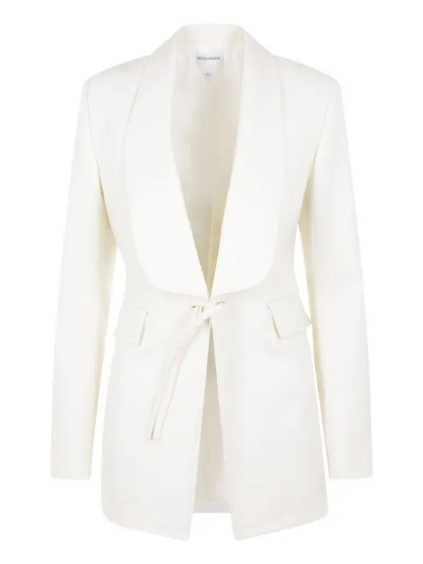 Bottega Veneta V-neck Tailored Blazer - White