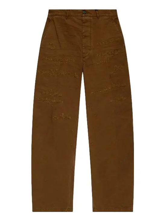 Dsquared2 Distressed Straight-leg Pants - Brown