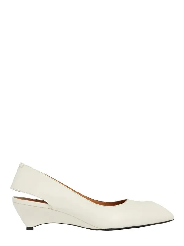 JIL SANDER Slingback Kitten Heeled Pumps - Black