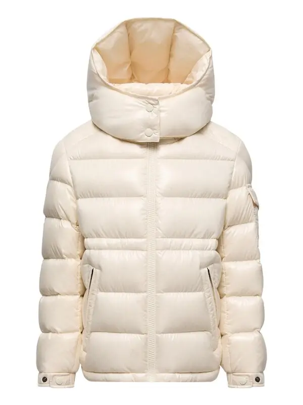 Moncler Maire Hooded Down Jacket - White